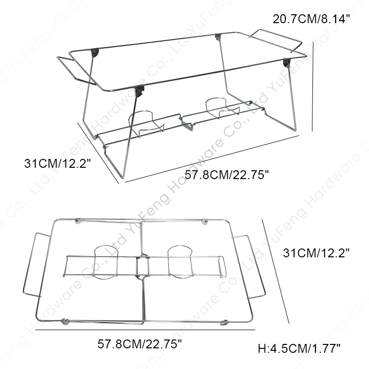 Folding Black Chafing Racks Wire Chafer Stand Warmer Racks - Buy Chafer ...