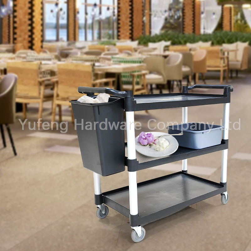 Commercial Restaurant Hotel Utility Cart Serving Trolley Refuse Bin ...