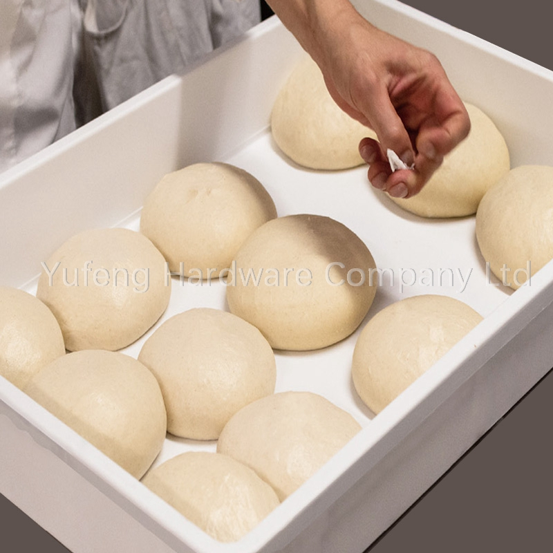Pizza Dough Proofing Tray with Lid & Trolley Dough Box Container Medium ...