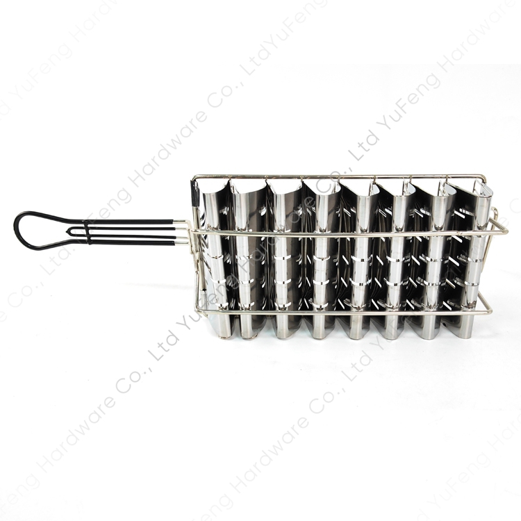 8 Shells Stainless Steel Taco Shell Deep Fry Basket - Buy taco fry ...