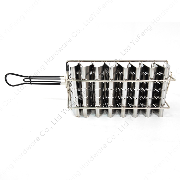 8 Shells Stainless Steel Taco Shell Deep Fry Basket - Buy taco fry ...