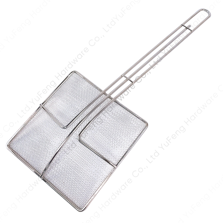 7”Square Fine Mesh Skimmer Deep Fryer Spider - Buy fine mesh skimmer ...