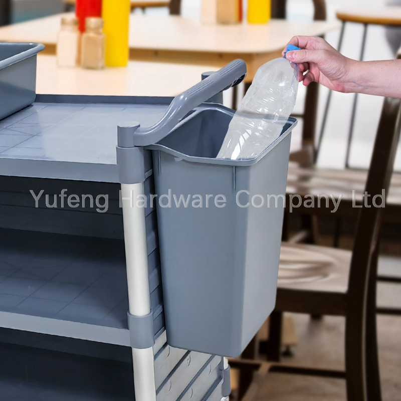 Commercial Restaurant Hotel Utility Cart Serving Trolley Refuse Bin ...
