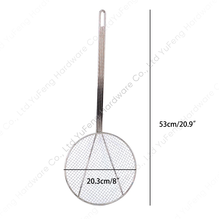 8" Deep Fry Spider Cooking Wire Skimmer - Buy fine mesh skimmer, wire ...